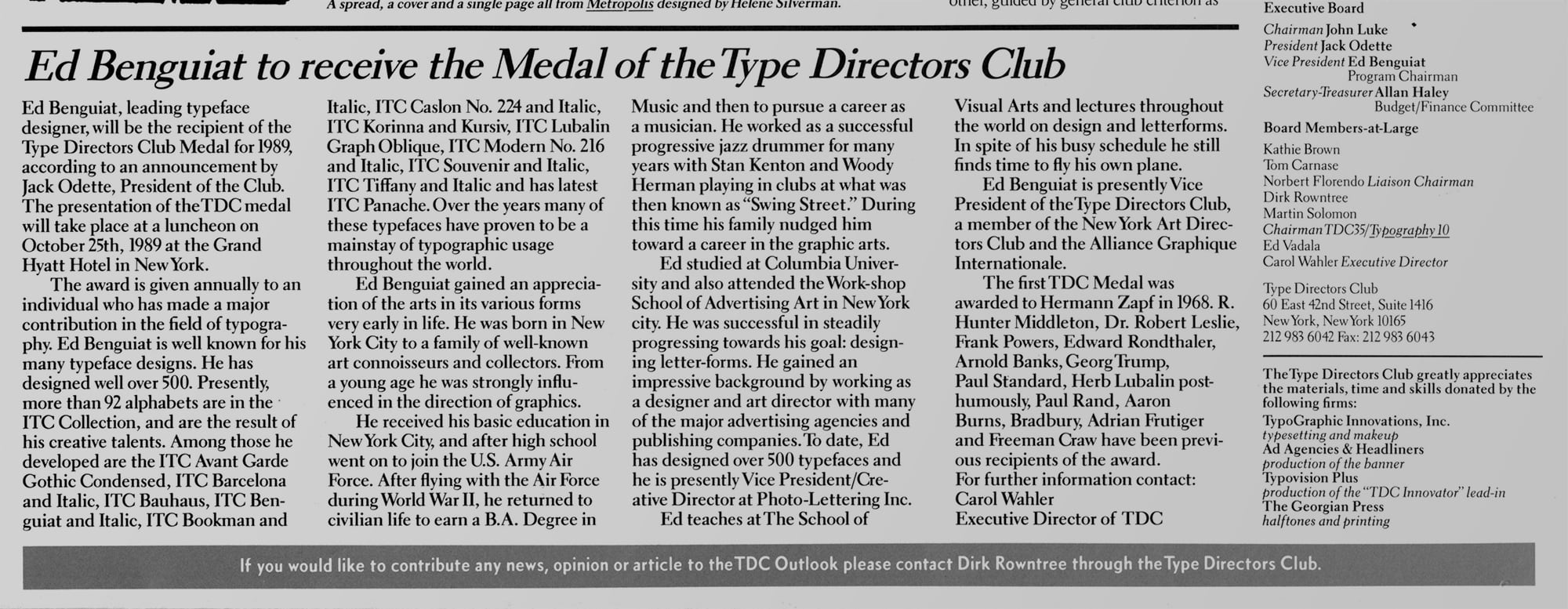 Ed Benguiat (1927–2020) - Type Directors Club